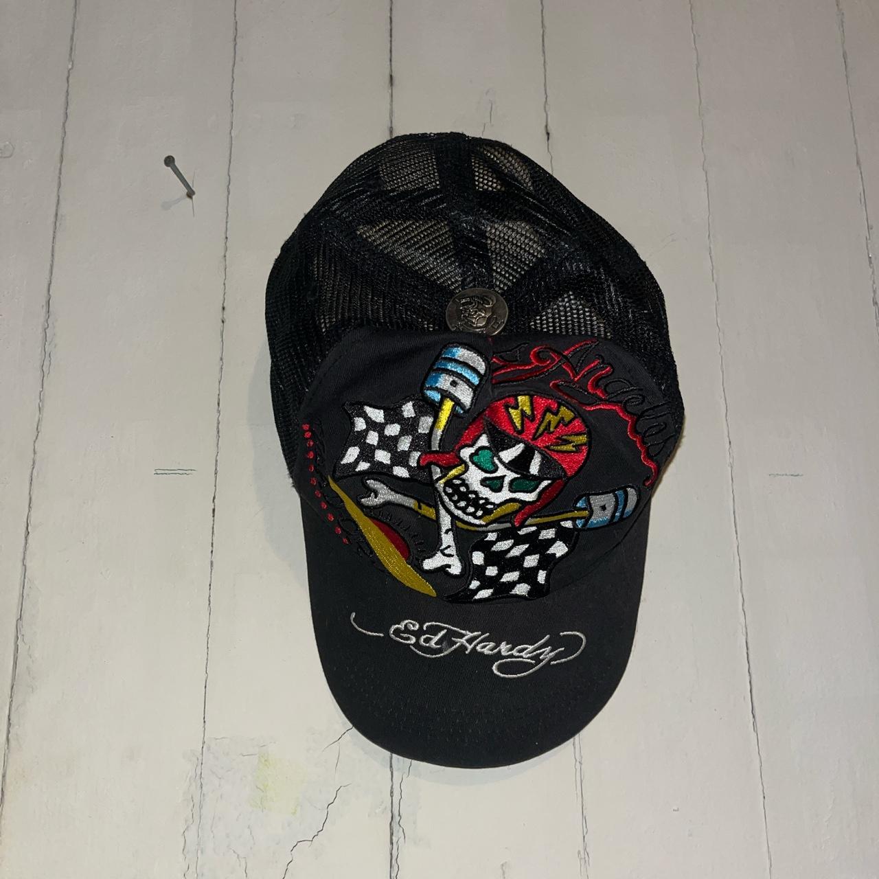 Vintage Ed Hardy trucker hat. A little beat up but... - Depop