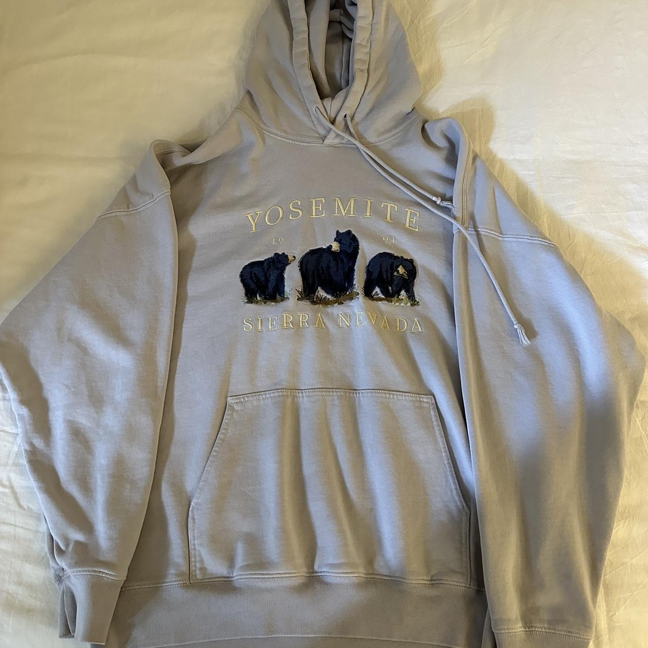 brandy melville oversized Yosemite hoodie light... - Depop