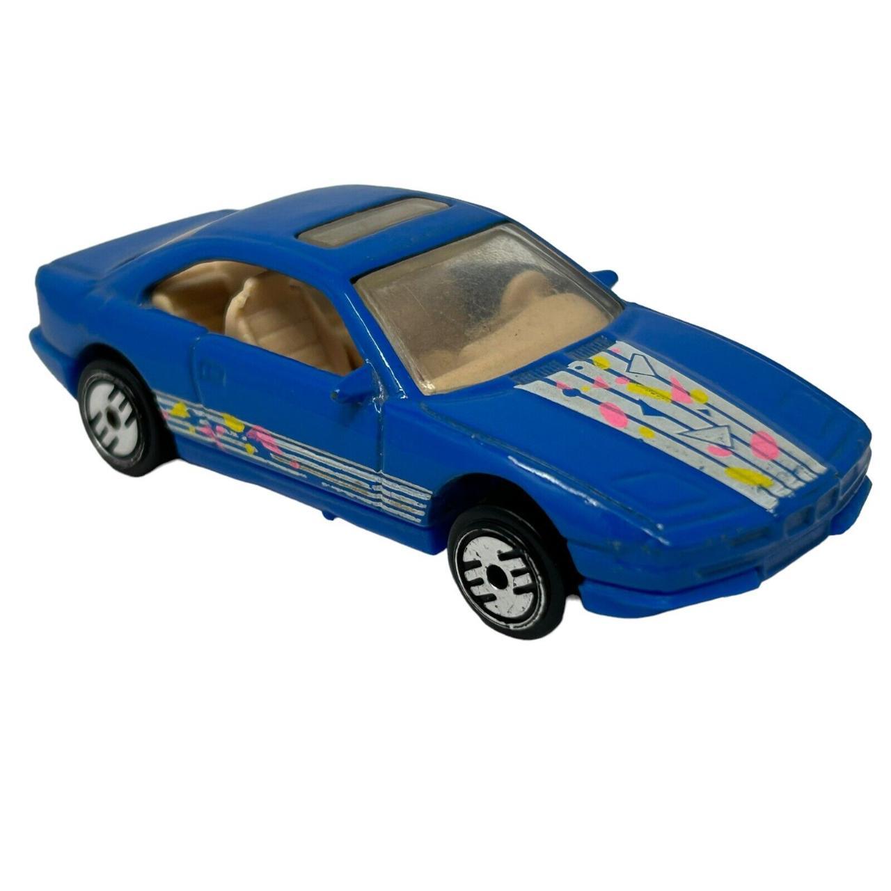 Vintage 90s Hot Wheels BMW 850i Blue Diecast Toy Car... - Depop
