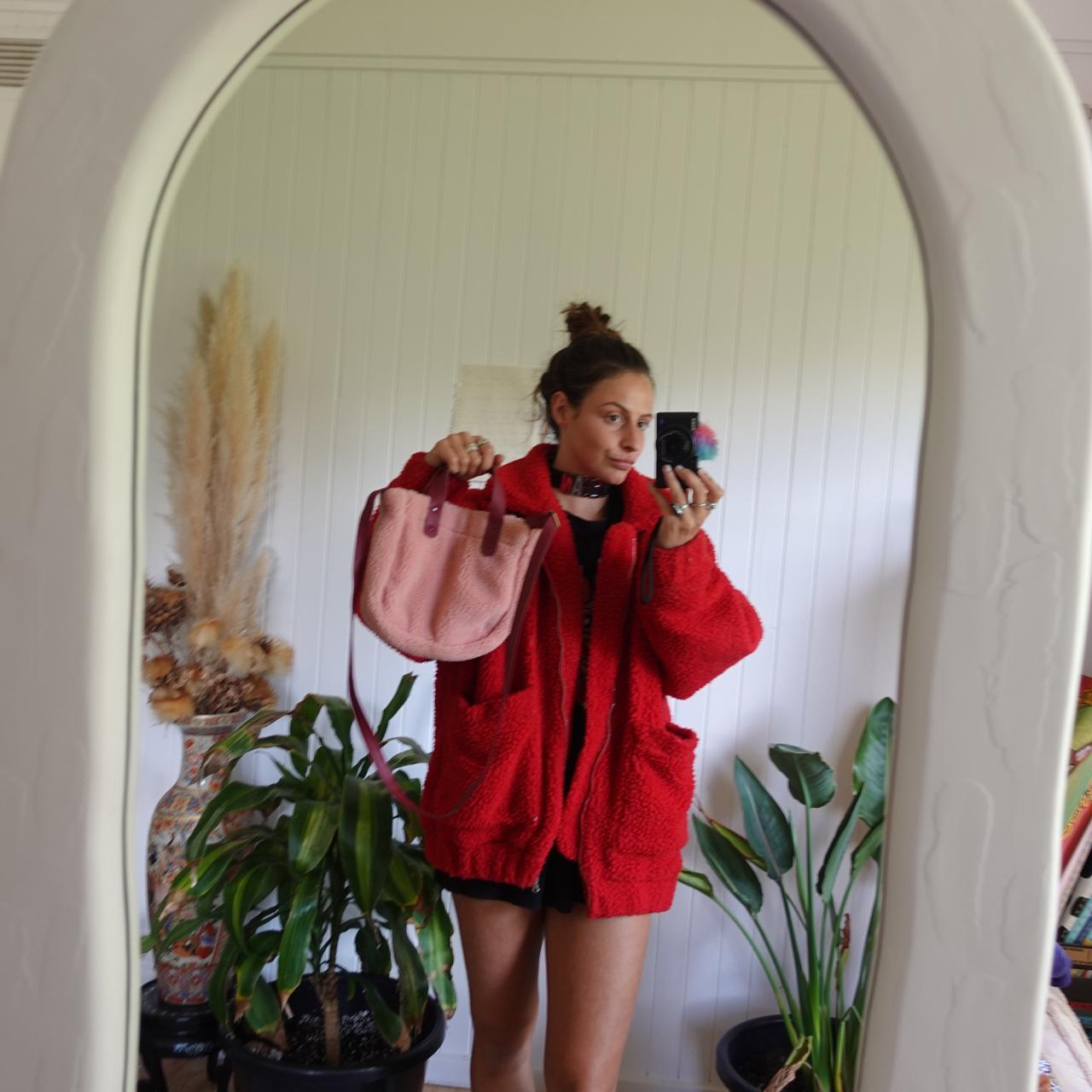 Pink Fluffy Bag - Depop