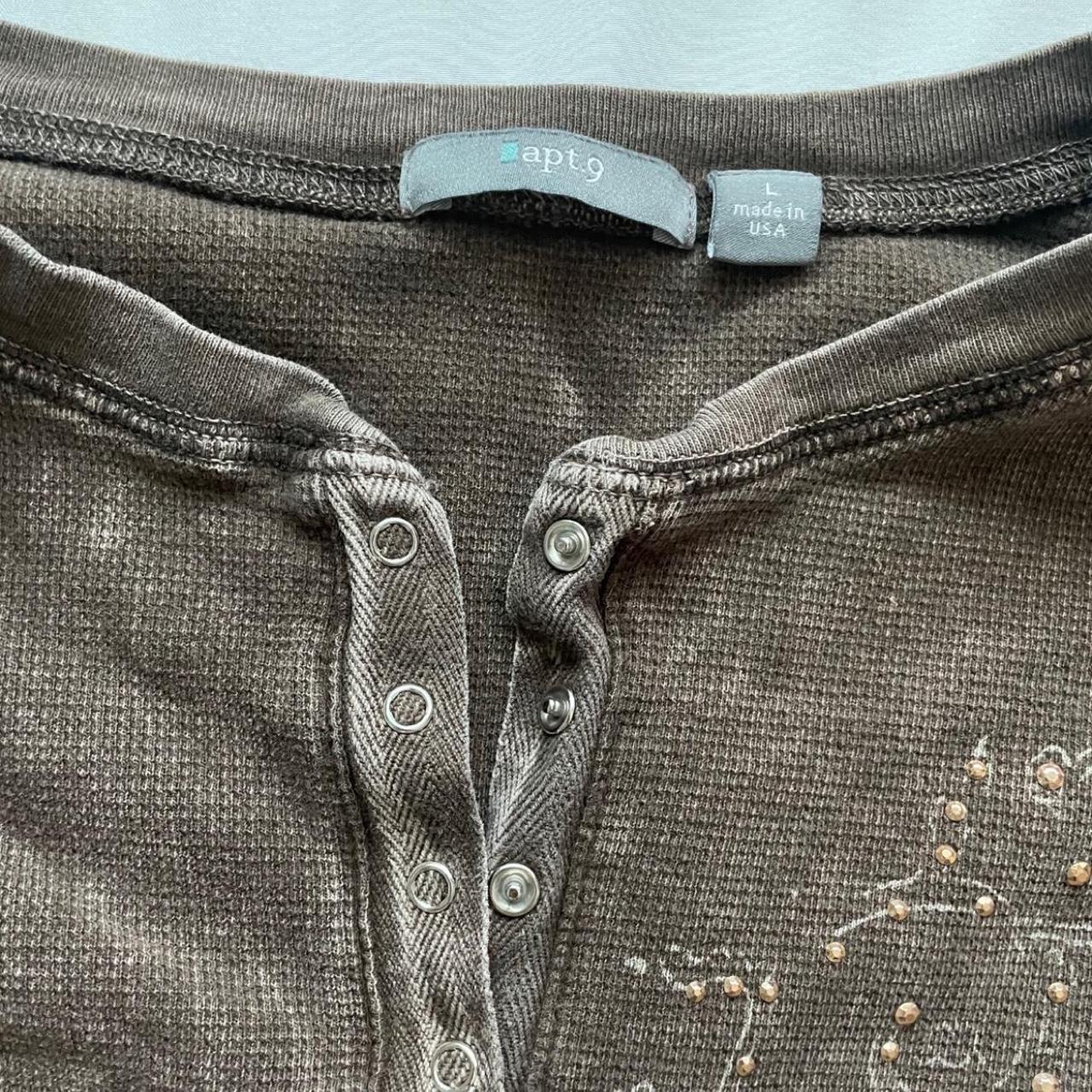 super cute y2k rhinestone longsleeve top! -has been... - Depop