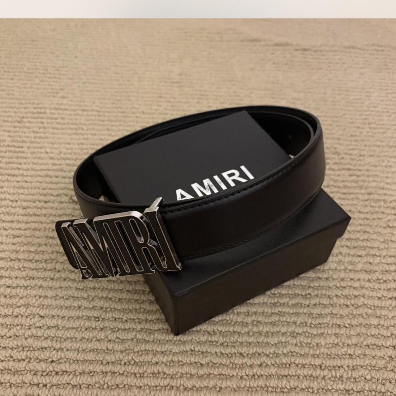 Black and silver Amiri belt #luxuryaccessories For... - Depop