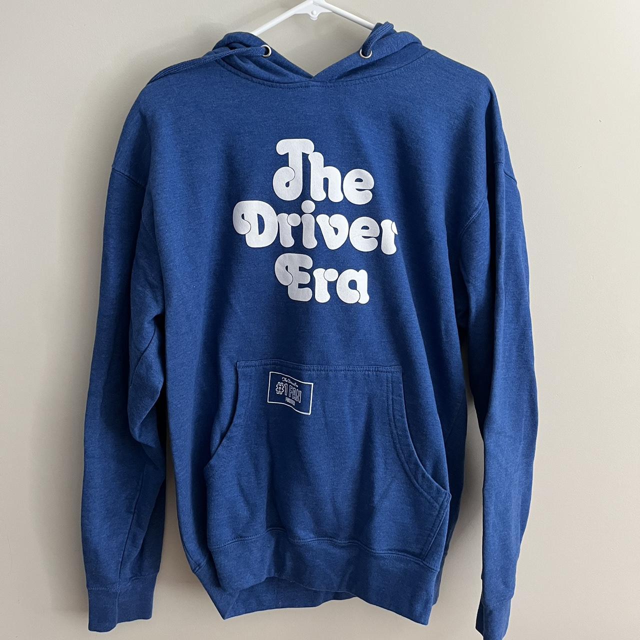 The driver era rare blue number one fan sweatshirt... - Depop