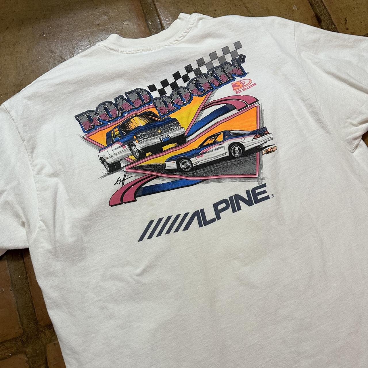 Vintage 90s Alpine Speakers Tee🔊 Slight wear on... - Depop