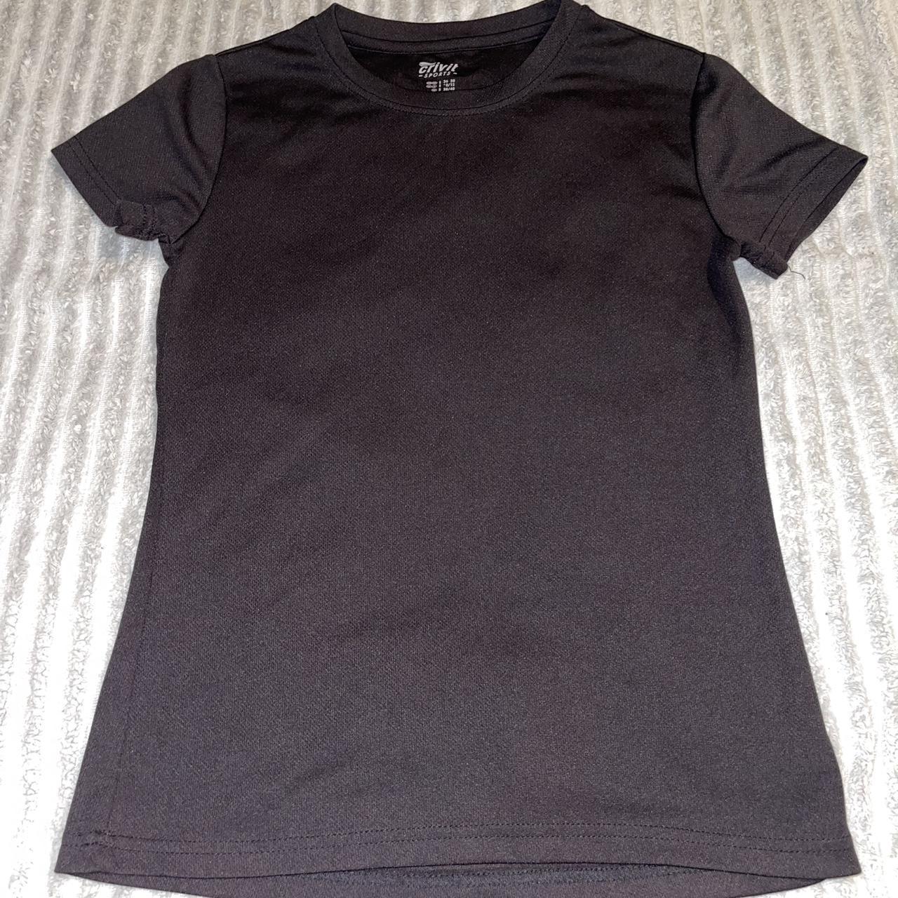 Grey Crivit sportswear top #fitness - Depop