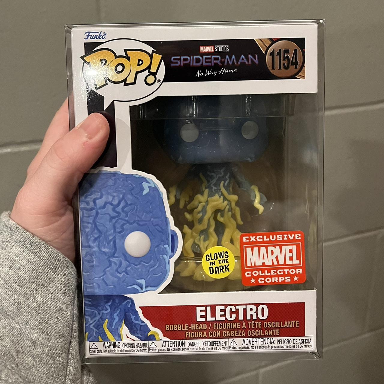 electro glow in the dark funko pop from the marvel... - Depop