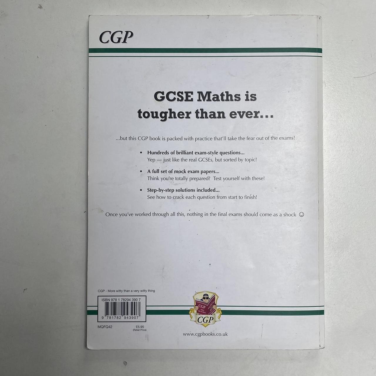 aqa gcse foundation maths work book good... - Depop