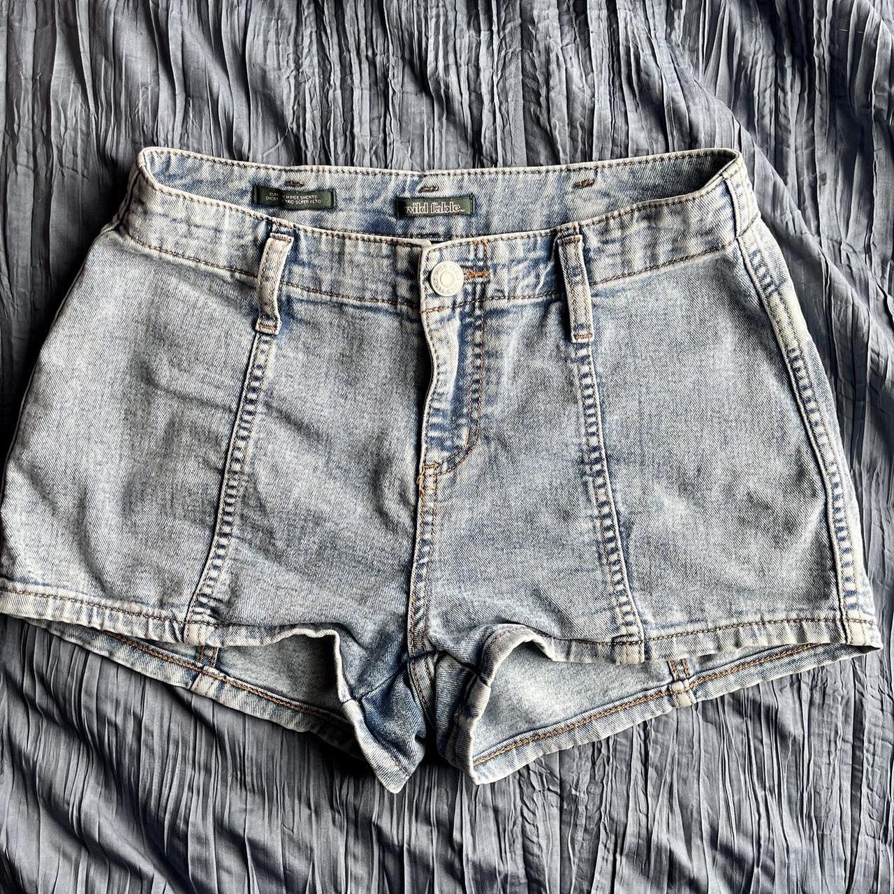 Wild Fable Denim Shorts Ultra high rise Size: 00... - Depop