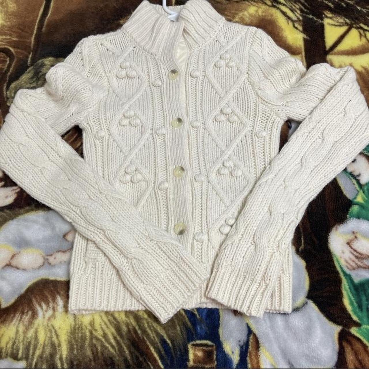Abercrombie & Fitch Women's Cream and Tan Jumper | Depop