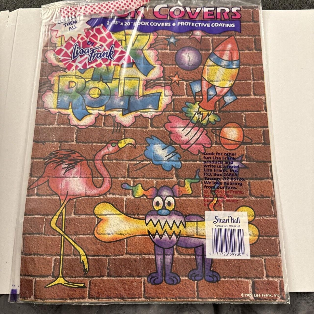 Vintage Book Covers Set Retro Lisa Frank Flamingos... - Depop