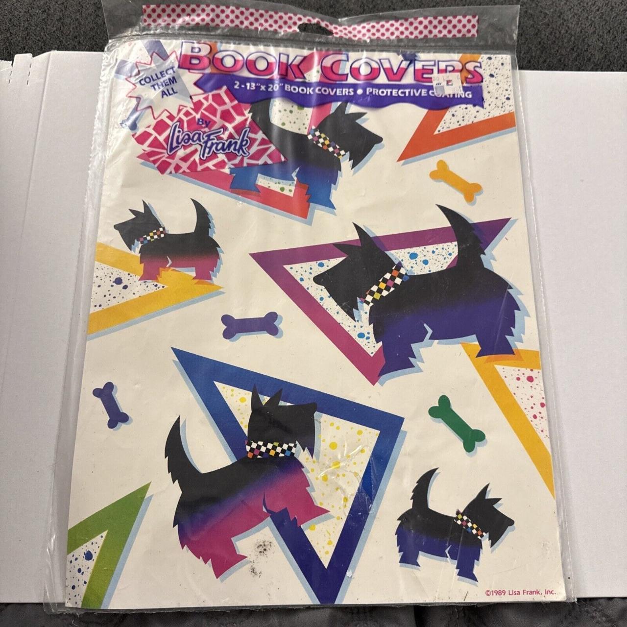 Vintage Book Covers Set Retro Lisa Frank Scottie Dog... - Depop