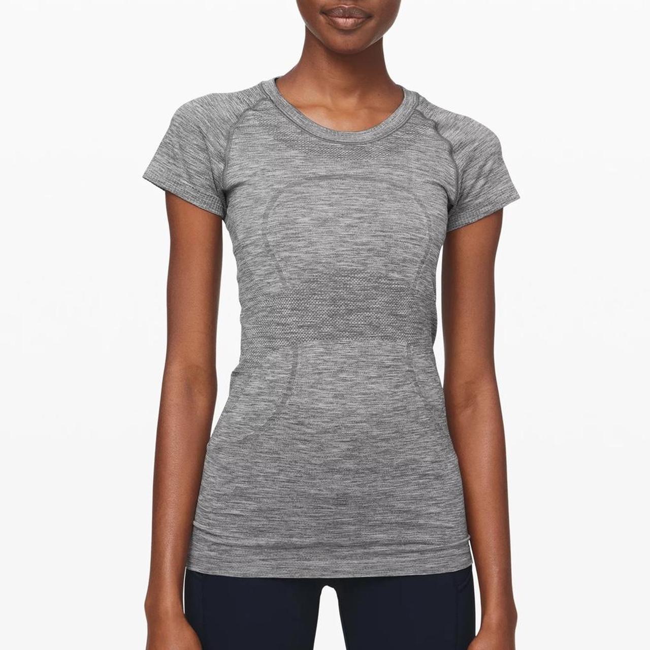 Lululemon Grey Swiftly Tech Short Sleeve Size... - Depop