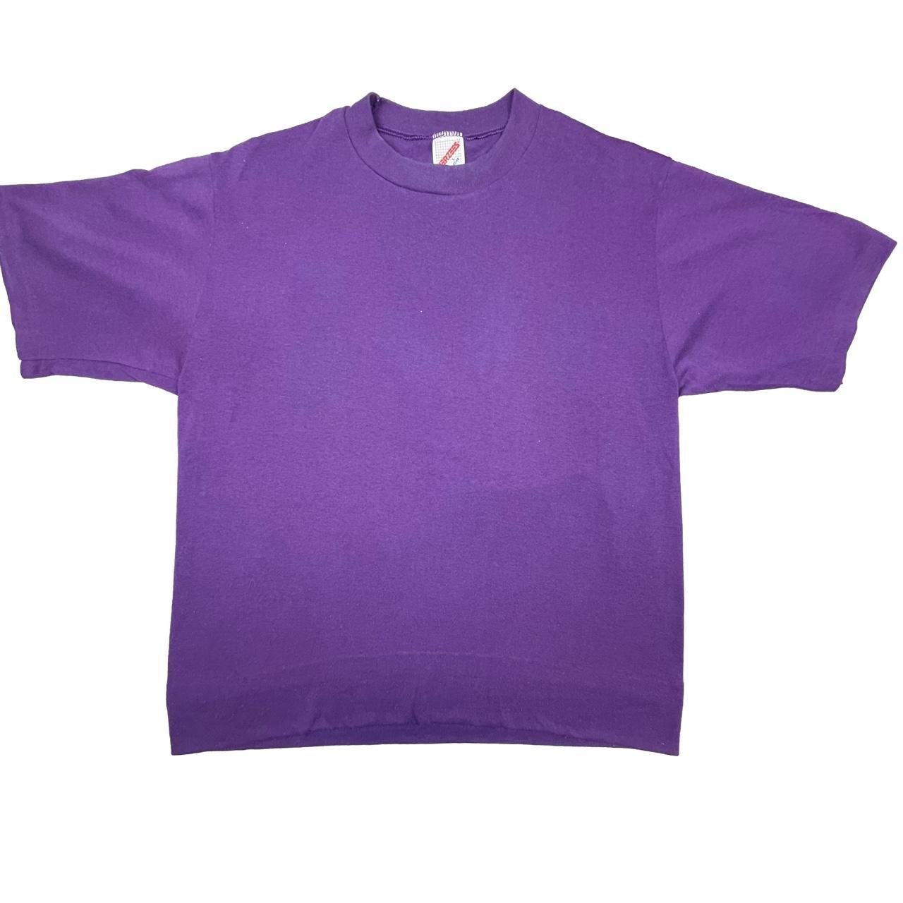 90s Essential blank tee Perfect essential purple... - Depop