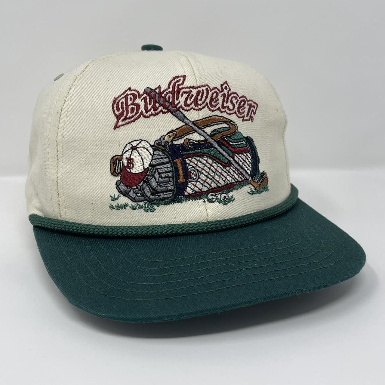 90s Budweiser Gold Hat Awesome vintage Budweiser... - Depop