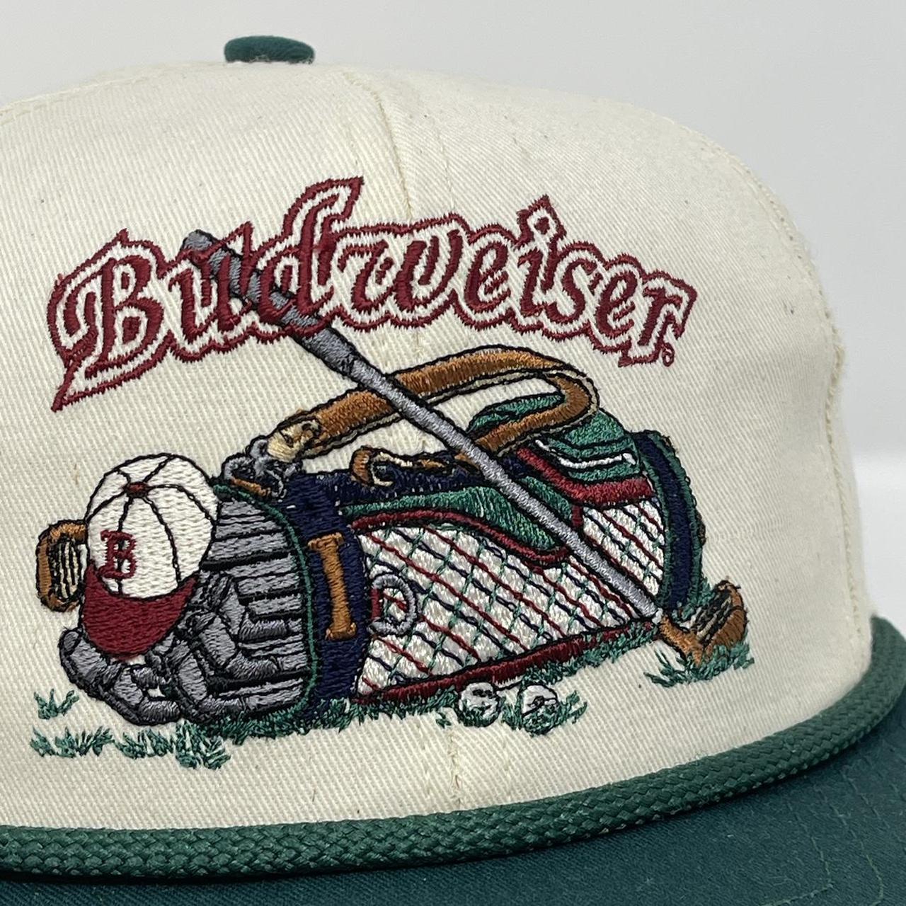 90s Budweiser Gold Hat Awesome vintage Budweiser... - Depop