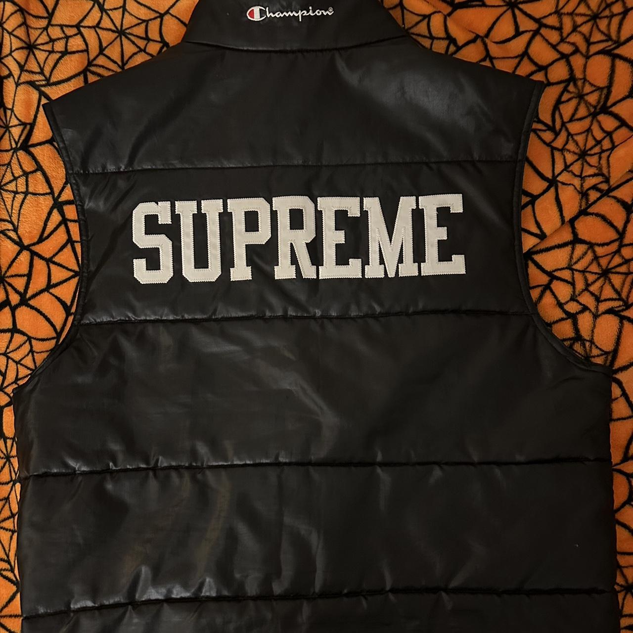 2017 Champion x Supreme vest. Purchased as authentic... - Depop