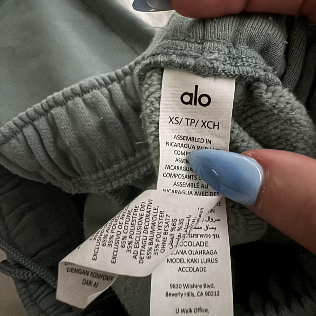 alo yoga accolade straight leg botanical green... - Depop