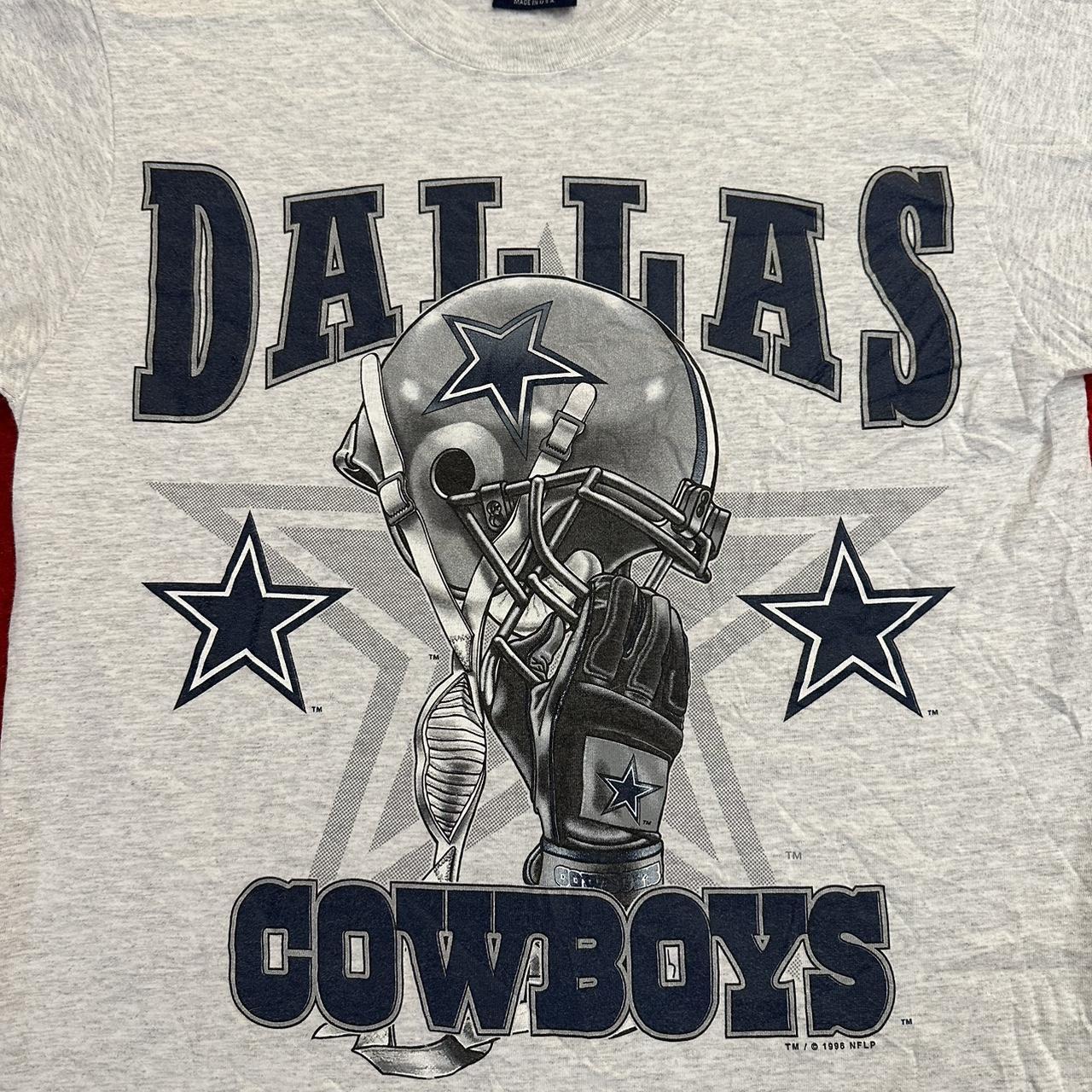 Vintage 98 NFL football team the Dallas cowboys grey... - Depop