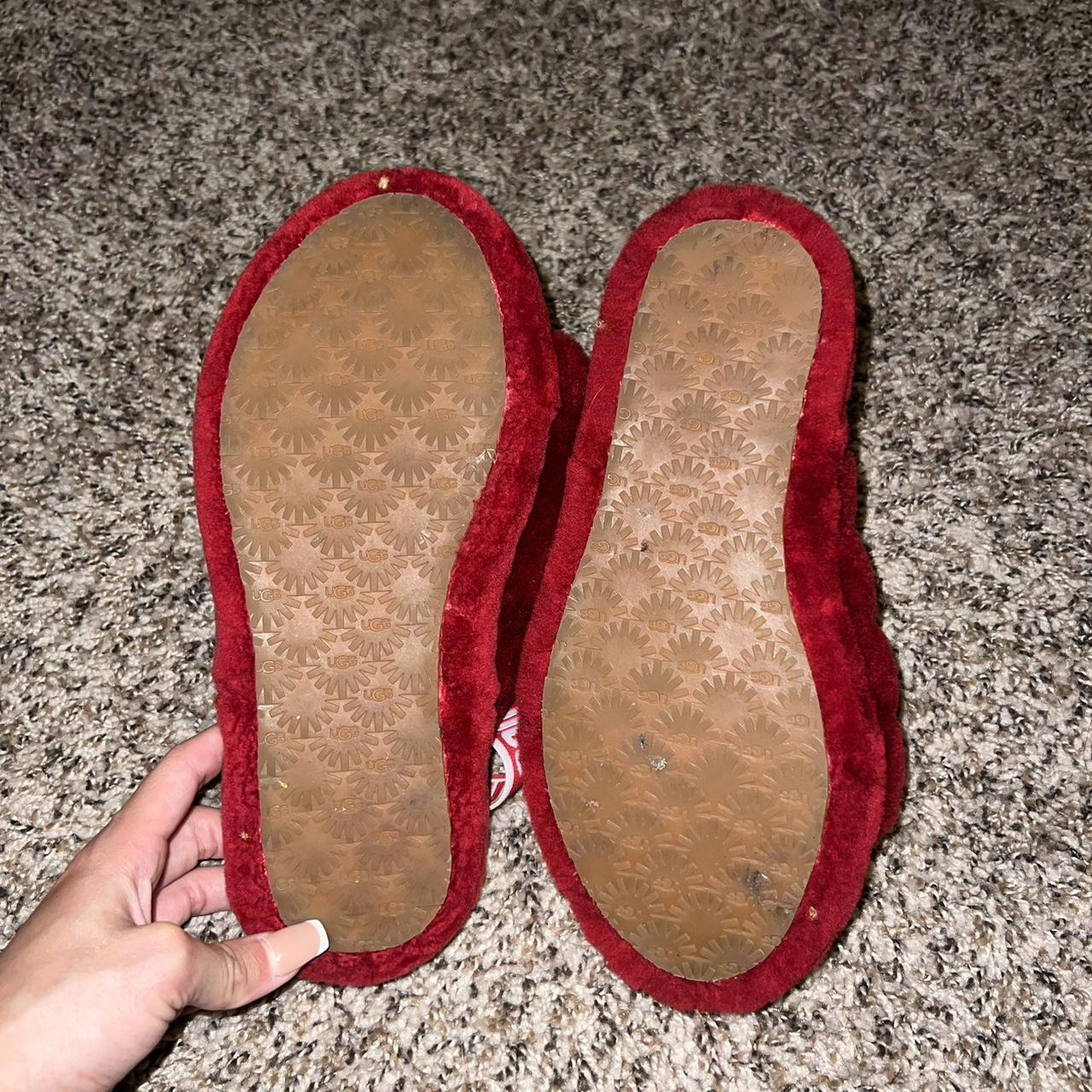 Women’s red slipper Uggs US women’s size 5 - Depop