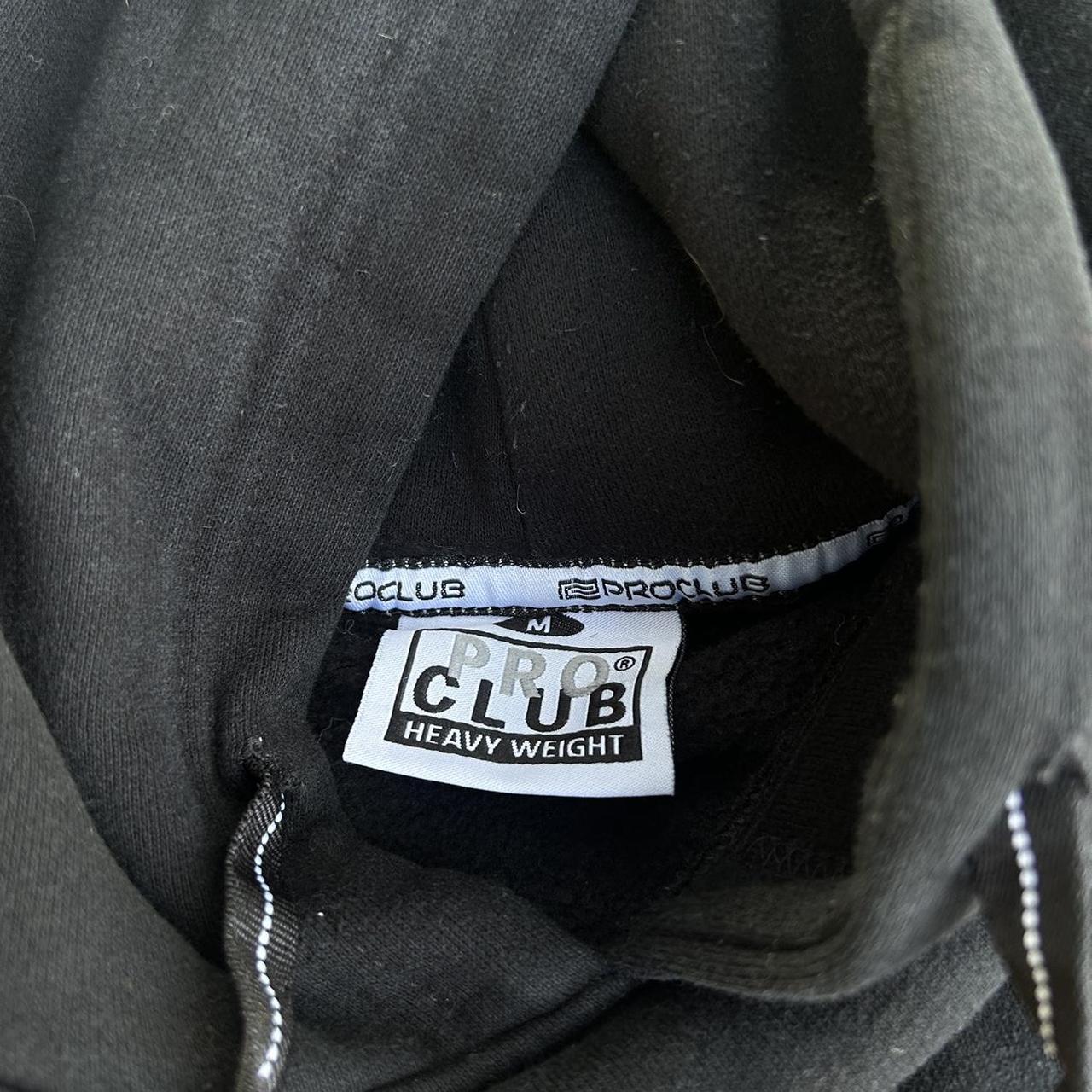 True Black pro club hoodie Condition:... - Depop