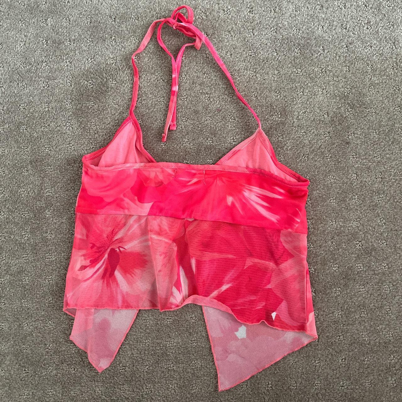Pink Glassons Halter Neck Top - Depop