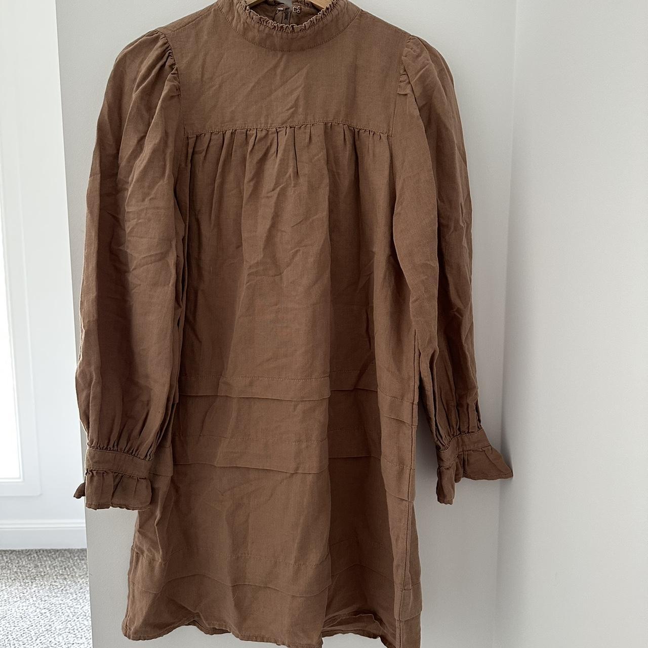 Seed Heritage brown smock dress Great for work... - Depop