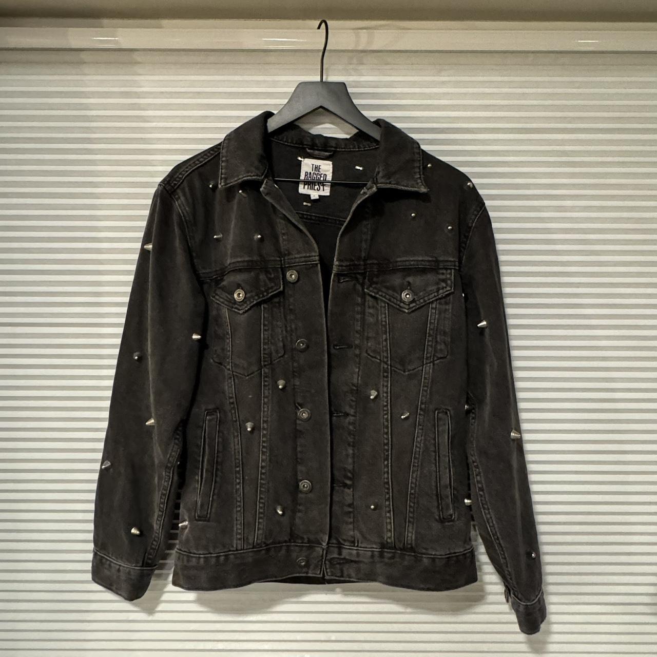 deadstock the ragged priest jean jacket with metal... - Depop