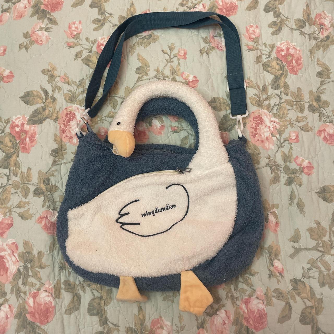 adorable goose purse 14”x10”x3” LOTS of space and... - Depop