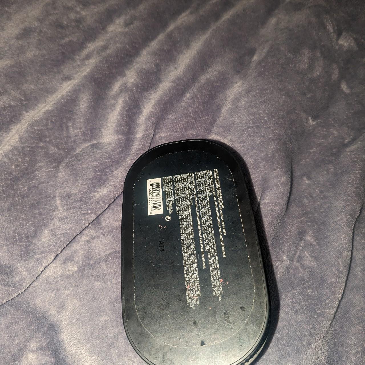 Mac beauty box black and silver giltter storage box... - Depop