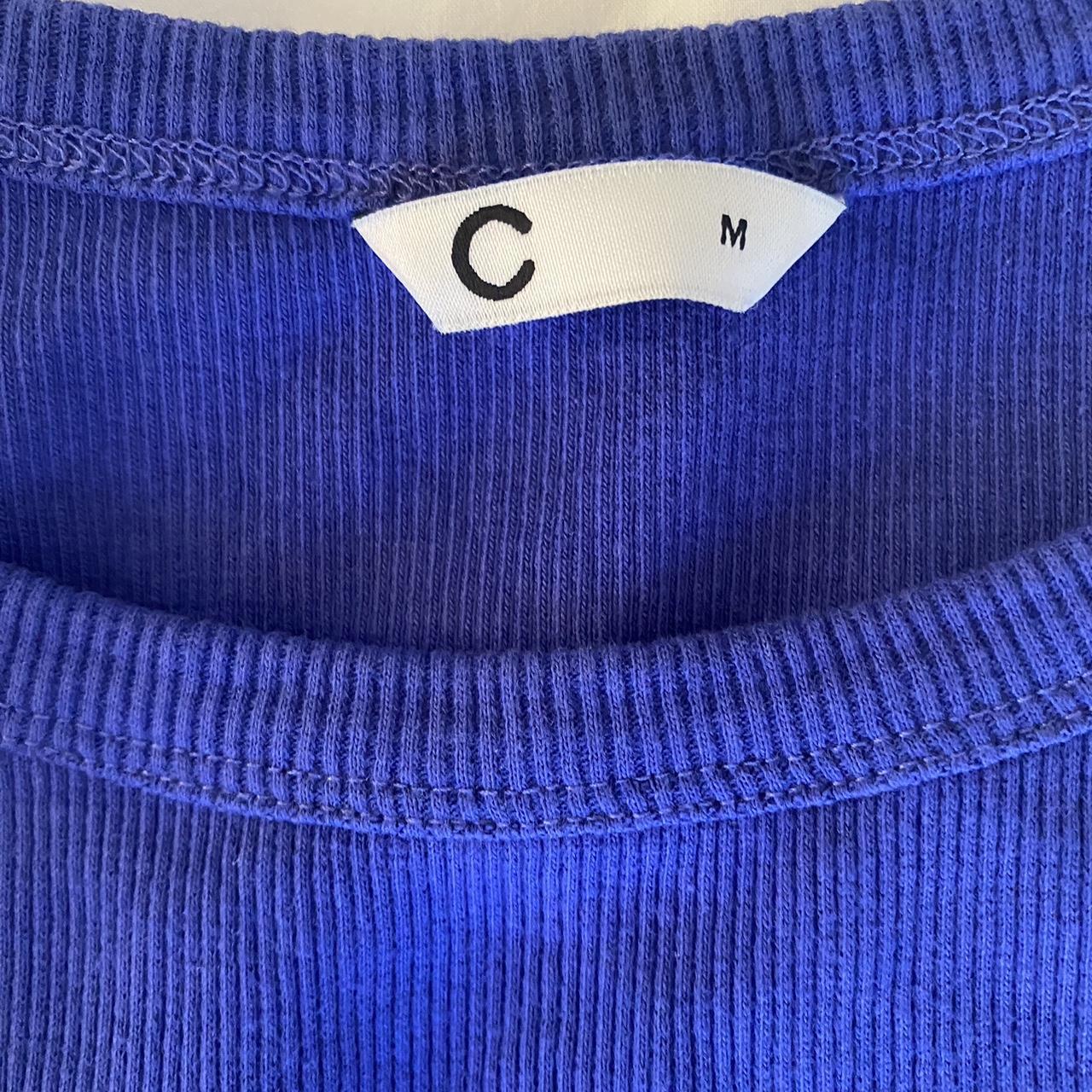 Hot sporty bright blue ribbed tank - perf for summer... - Depop