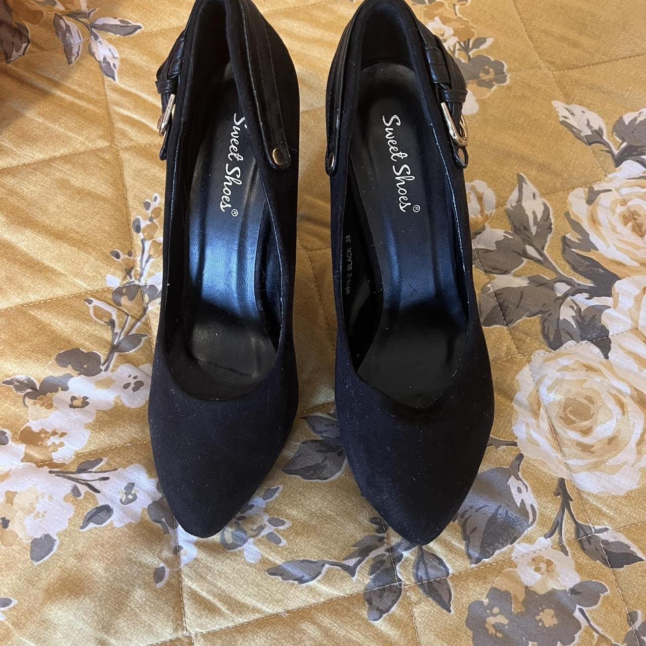 Sweet Shoes Black Platform High Heel, Size 5. Worn... - Depop