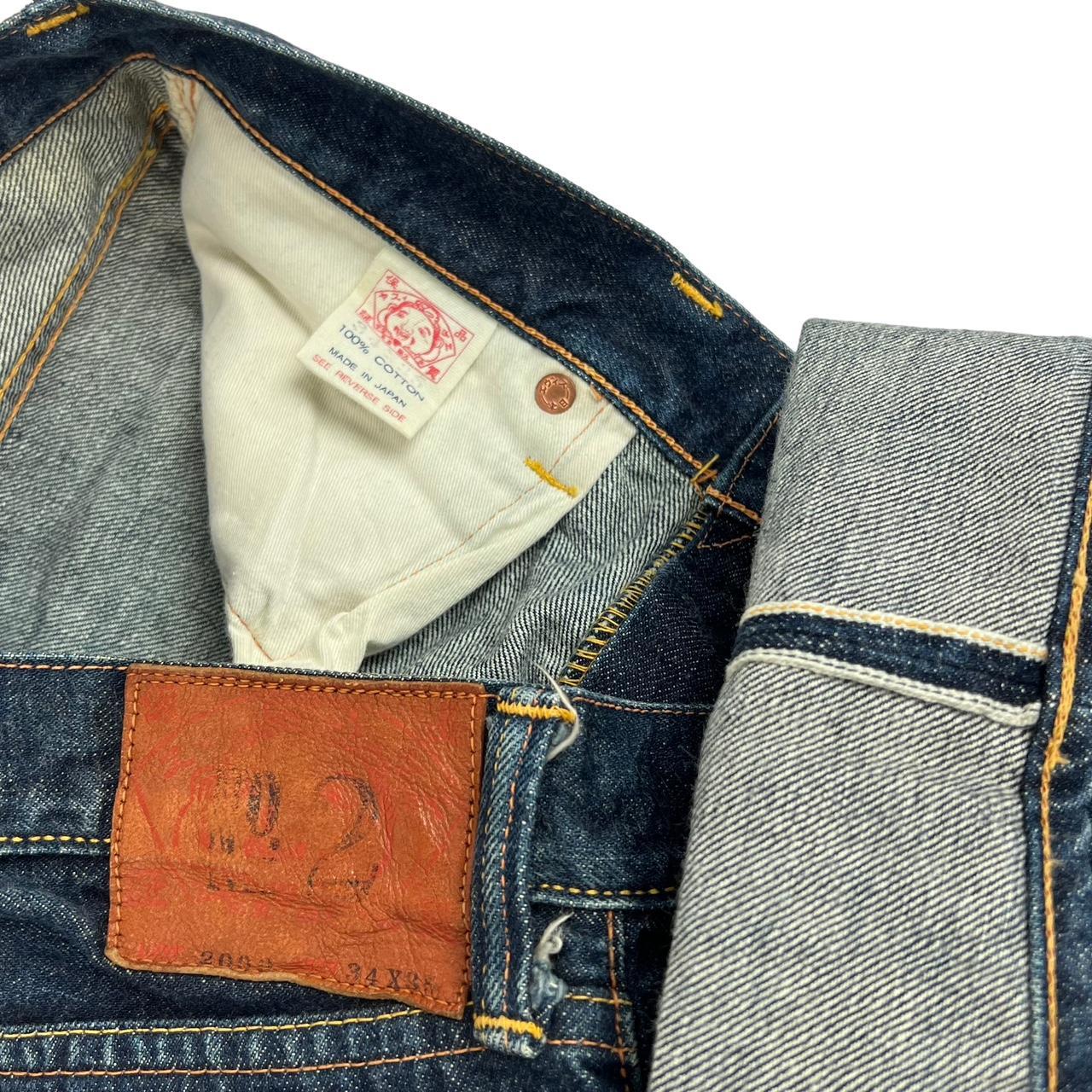 Evisu Yellow Daicock Japanese Selvedge Baggy Denim... - Depop