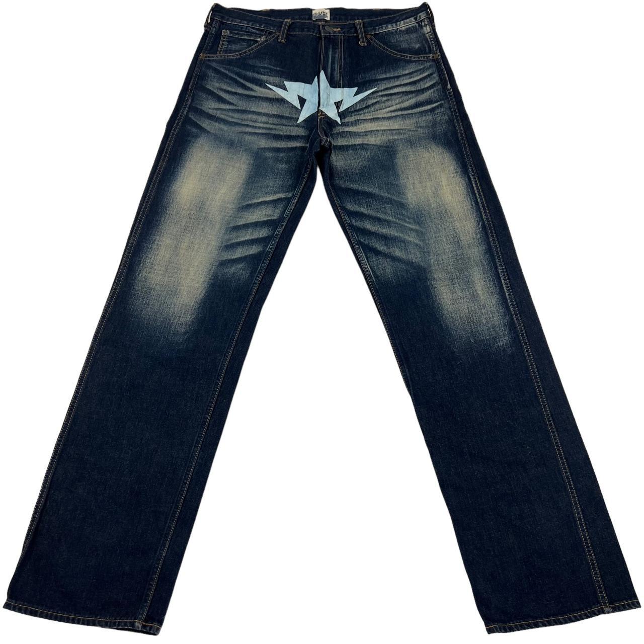 Vintage Bape White Twinsta Denim Jeans Great... - Depop