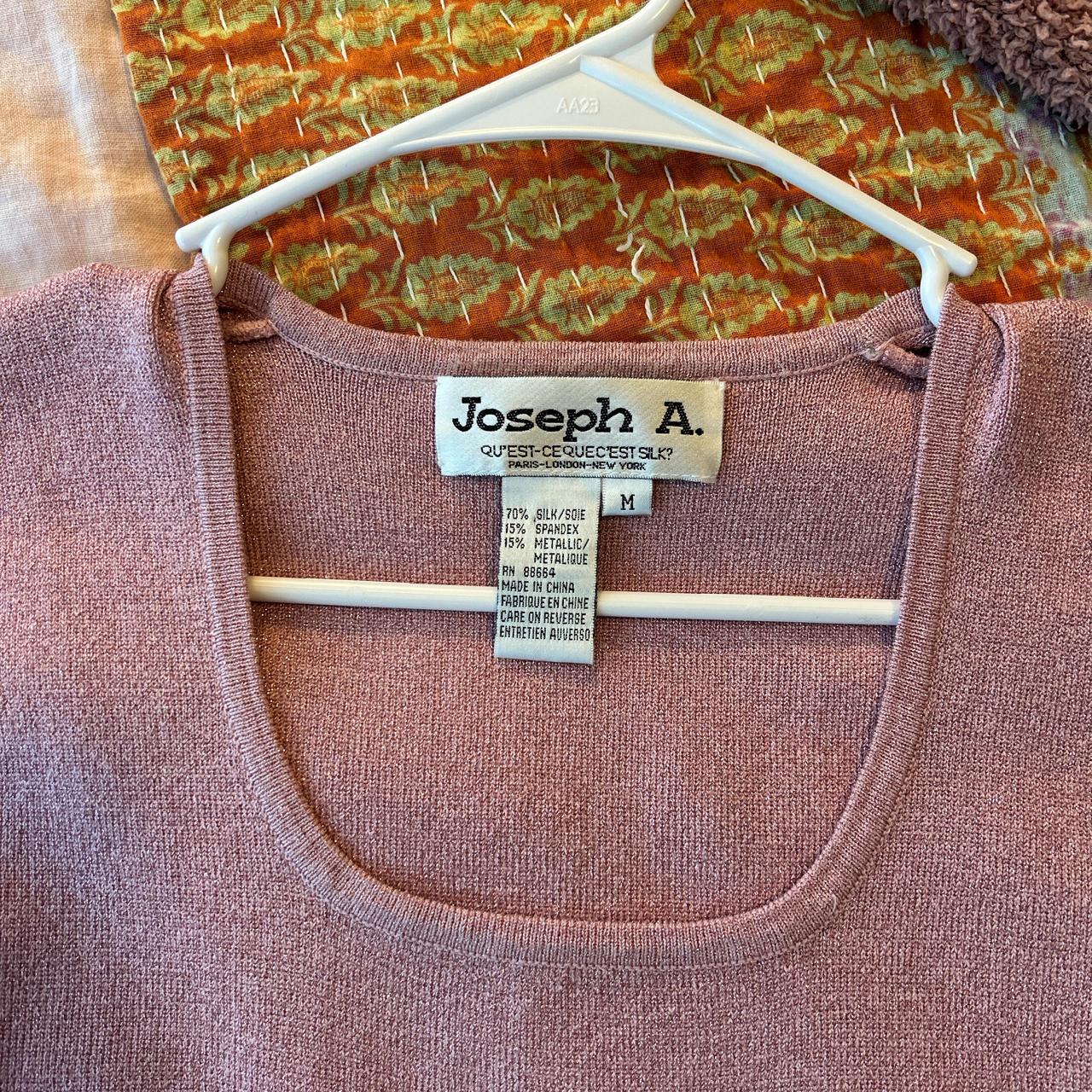 90s medium sparkly rose gold sweater tank - Depop