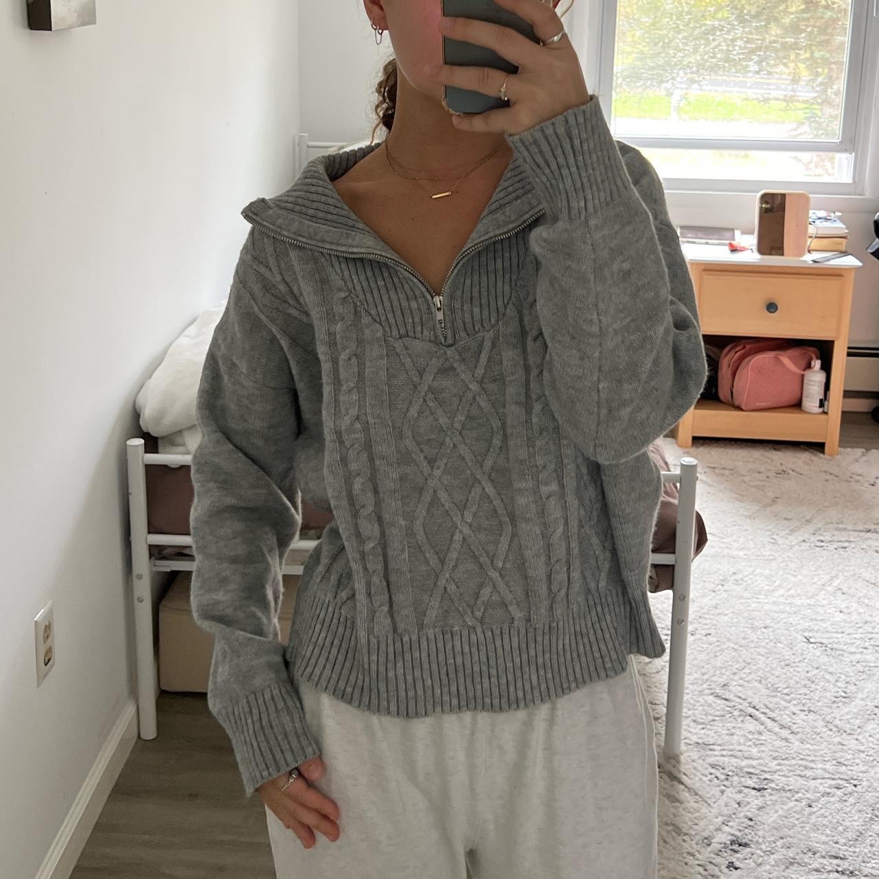 grey sweater perfect condition - Depop