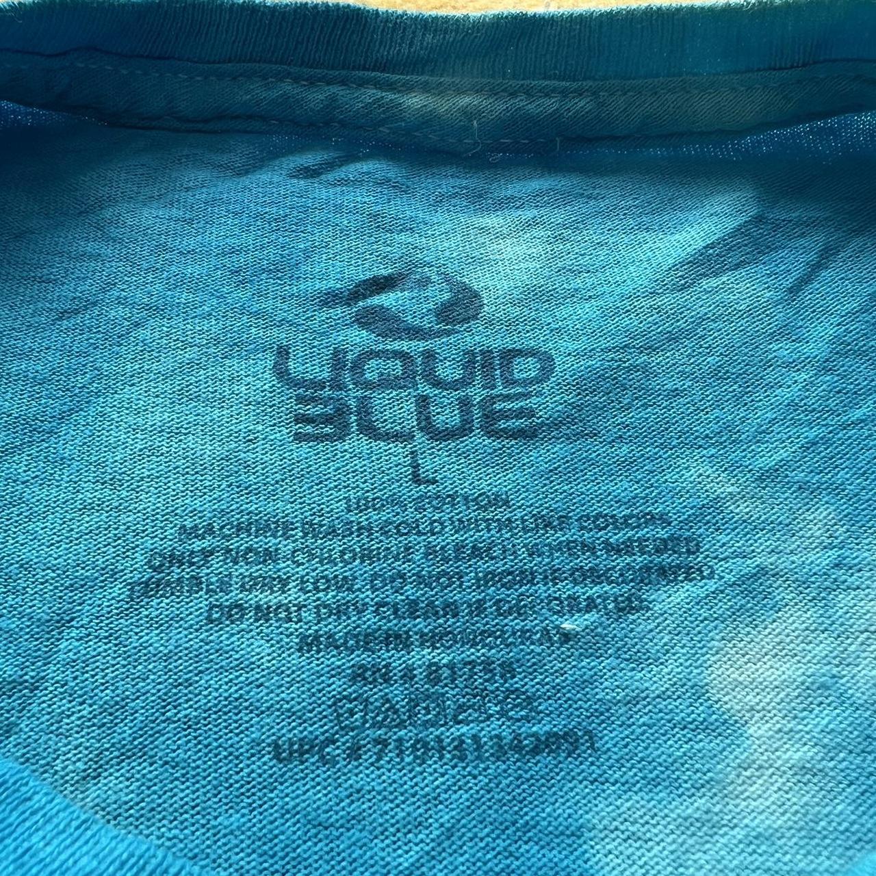 Liquid Blue Alice in Wonderland Print Tie Dye Tshirt... - Depop