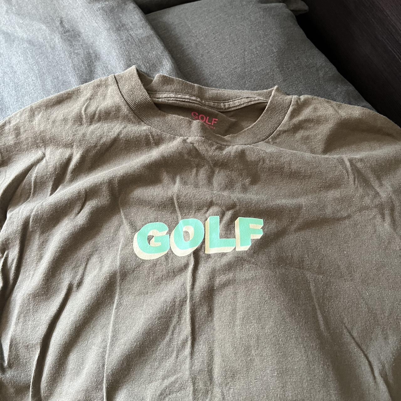 Golf Wang Green Block Logo T-Shirt. size medium - Depop