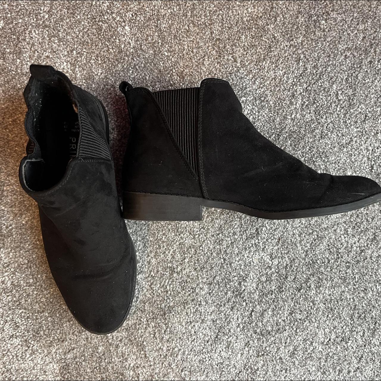 Black Suede Style Chelsea Boots🖤 Primark Size... - Depop