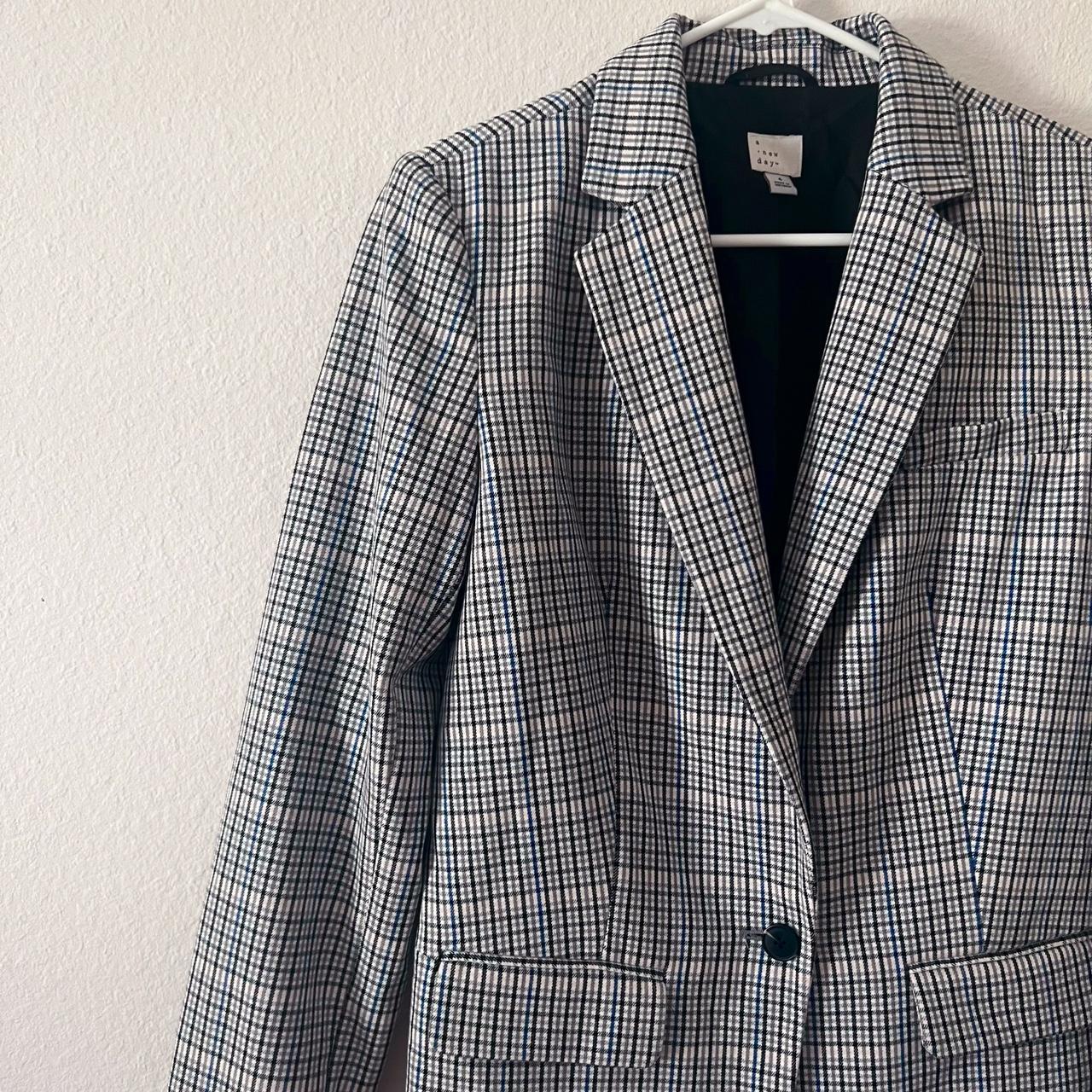 Target A New Day neutral #plaid blazer with hints of... - Depop