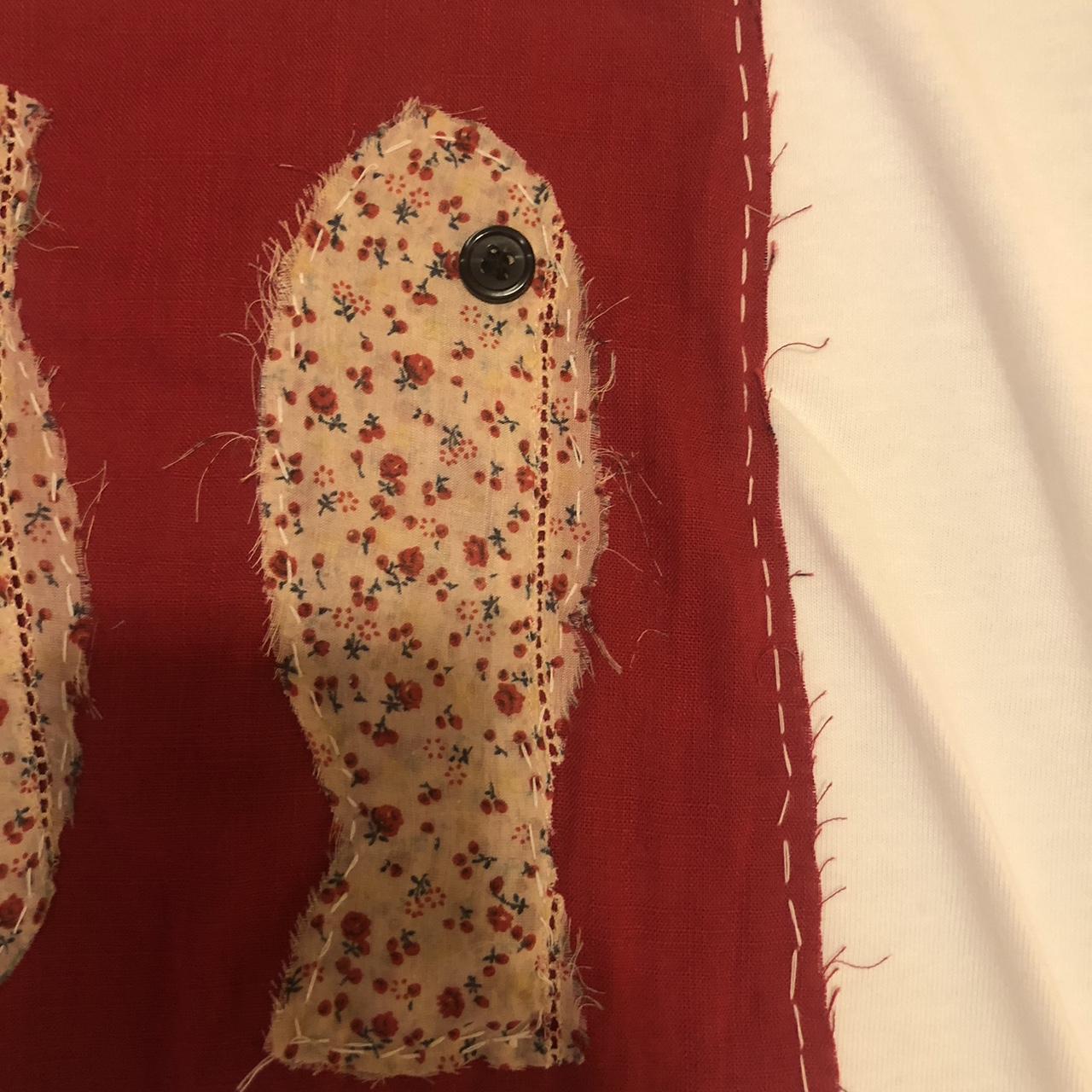 Handmade Twin Fish Baby Tee 100% handmade by me... - Depop