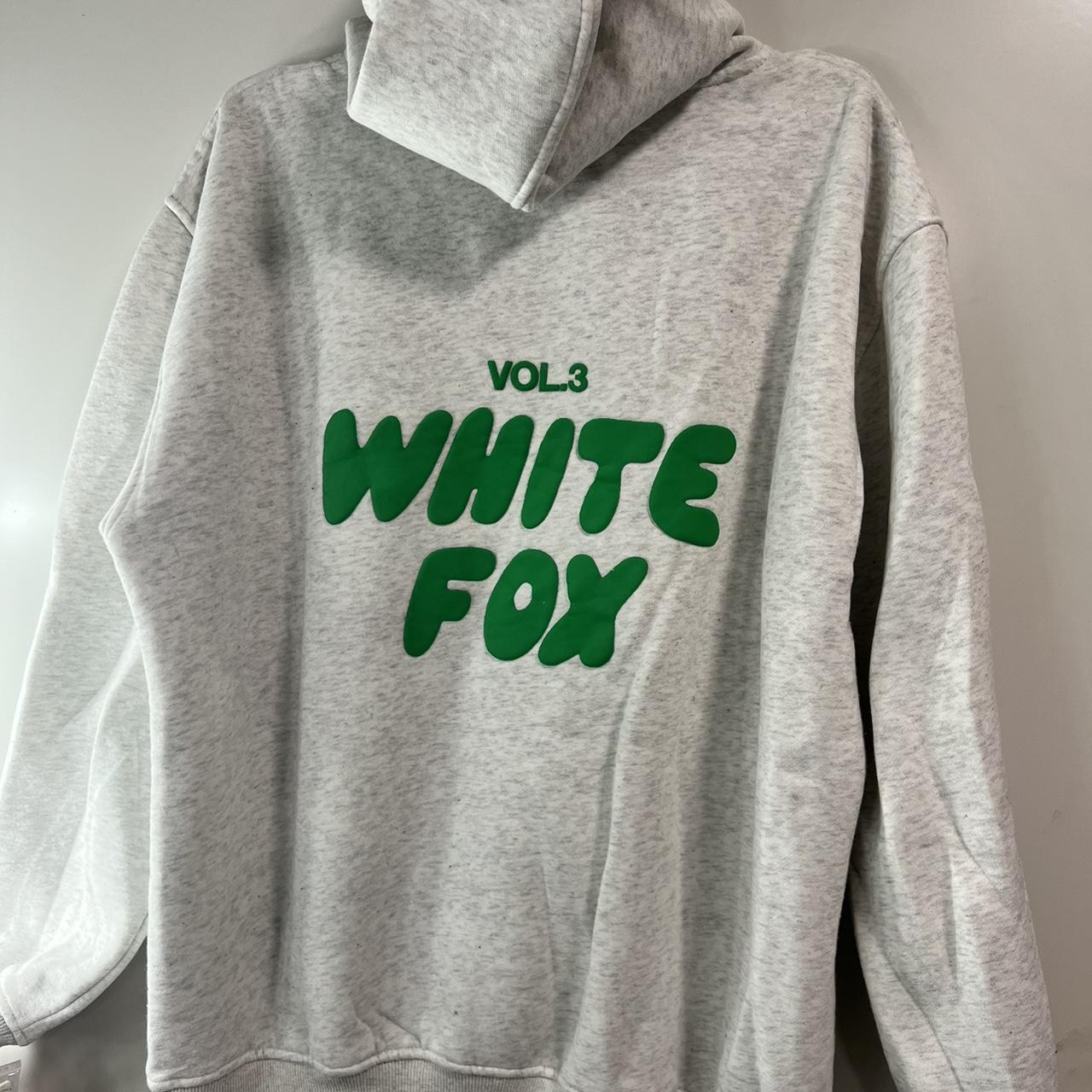 White Fox Offstage Hoodie Size s-m Slight wear,... - Depop