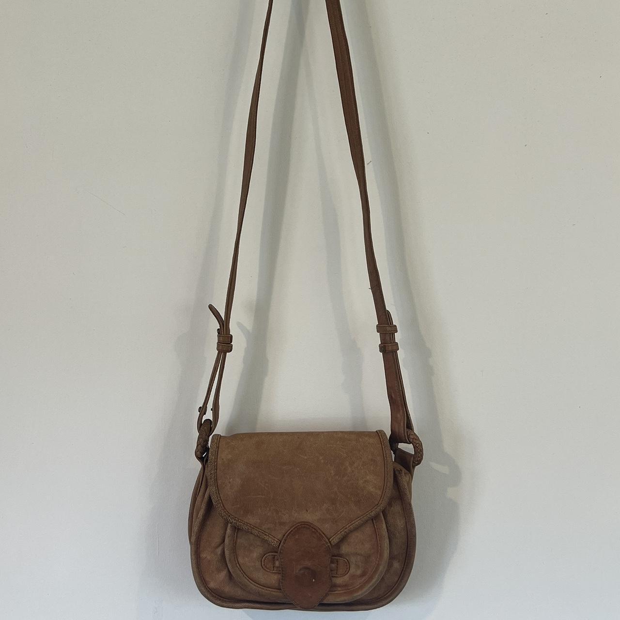 Ovae Brown Leather Shoulder Bag Used Condition $5 - Depop