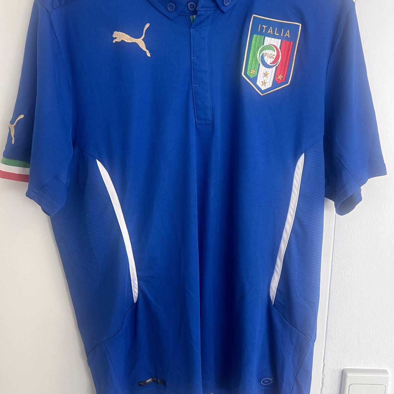 Blue Puma 2014 Italy football shirt #Italy... | Depop