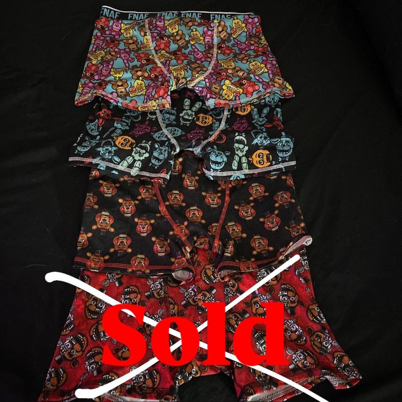 FNAF Boxers never worn and are a size large in kids... - Depop