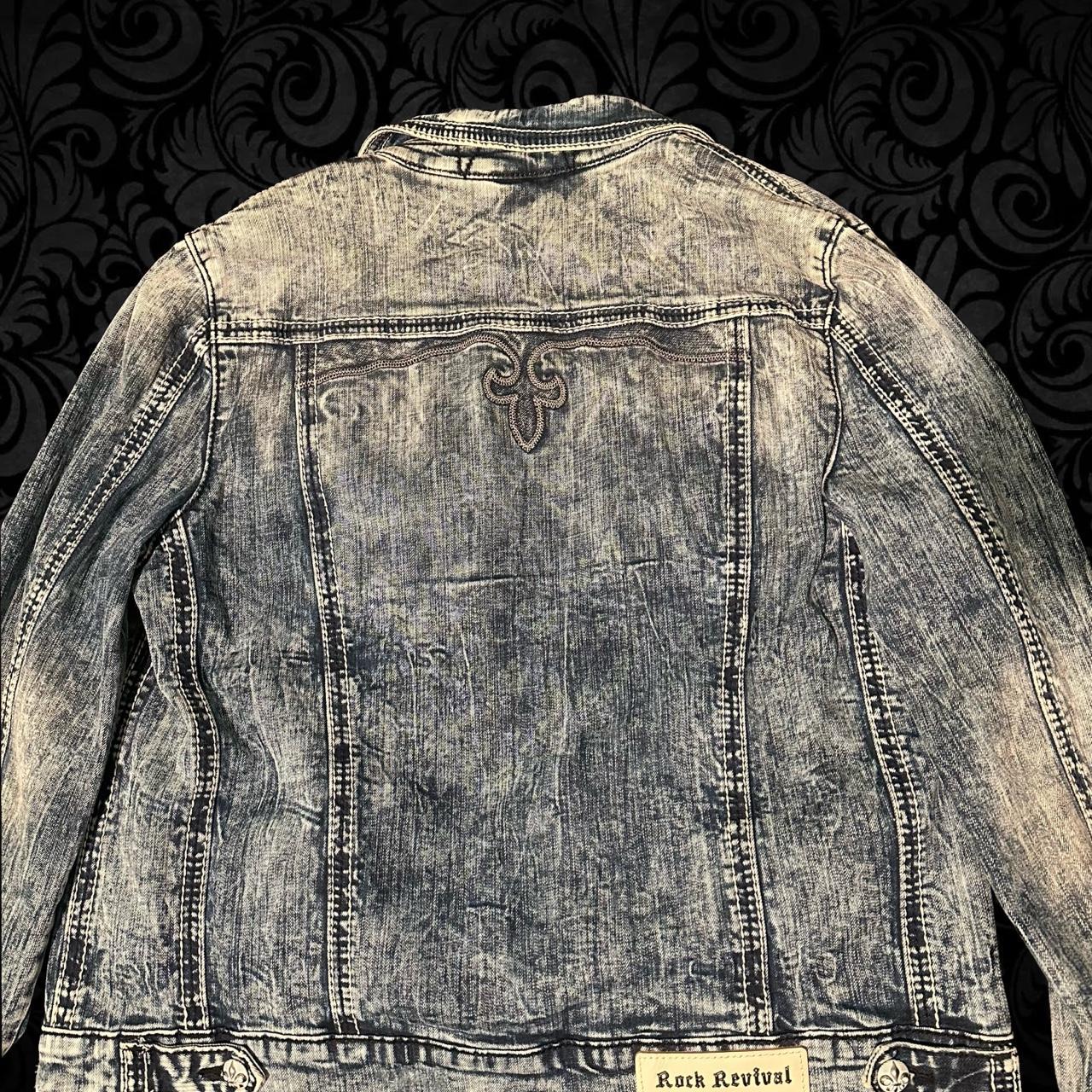Brand New Rock Revival Jean Jacket Large Never... - Depop