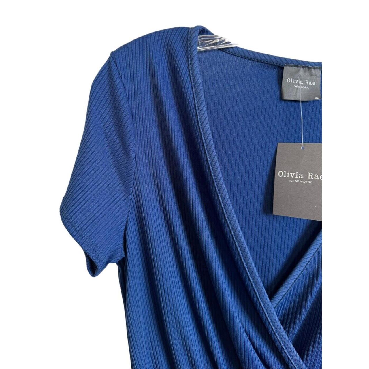 Olivia Rae Women's Twist Front V-Neck Casual Mini... - Depop