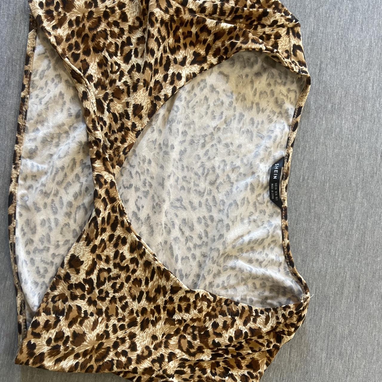 Shein cheetah print crop top🤎🐆 - Depop