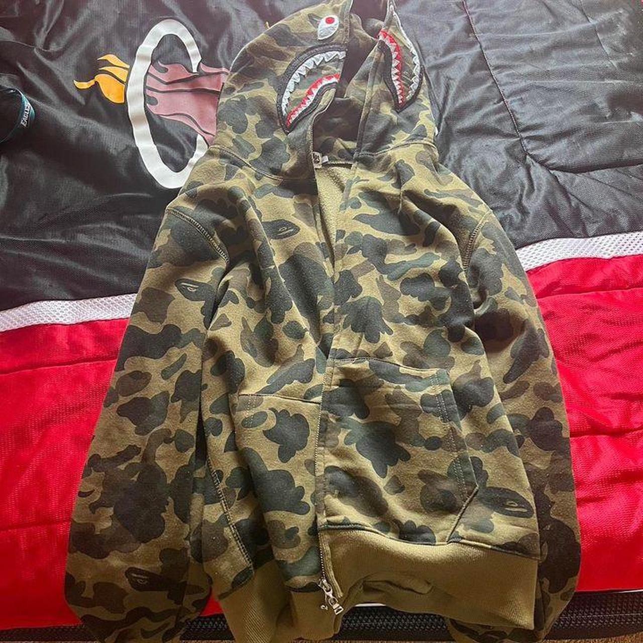 BAPE Men's Khaki Jacket | Depop