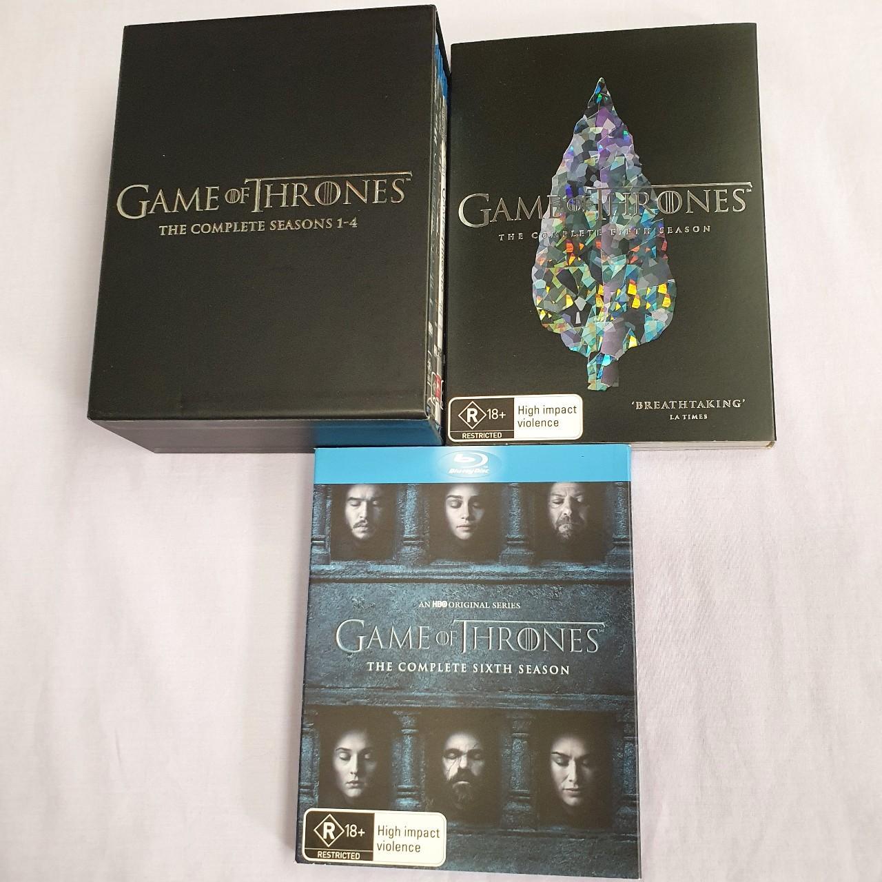 Game of Thrones seasons 1-4 in a box set plus season... | Depop