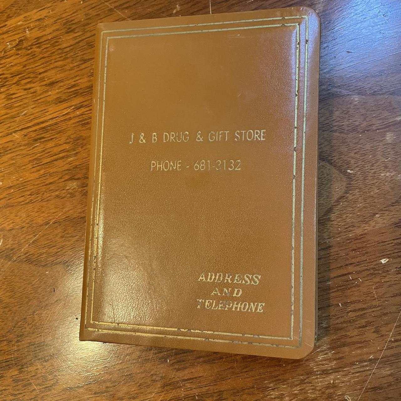 Unused vintage address book, faux leather, from the... - Depop